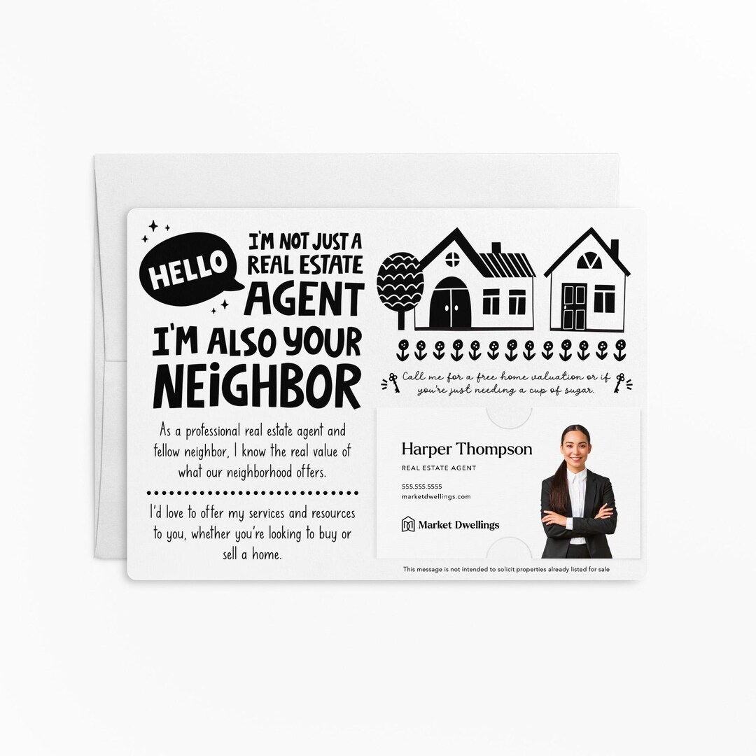 SET of I'm Not Just a Real Estate Agent, I'm Also Your Neighbor Mailers ...