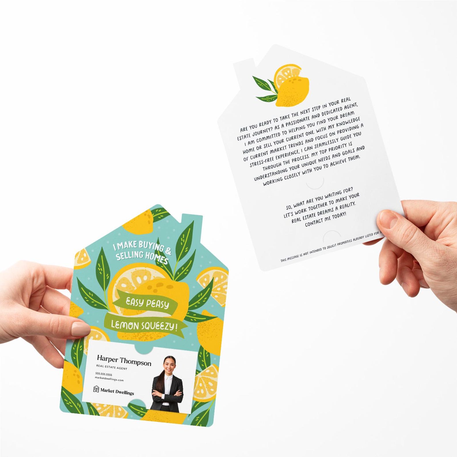 Set of I Make Buying & Selling Homes Easy Peasy Lemon Squeezy! Mailers ...