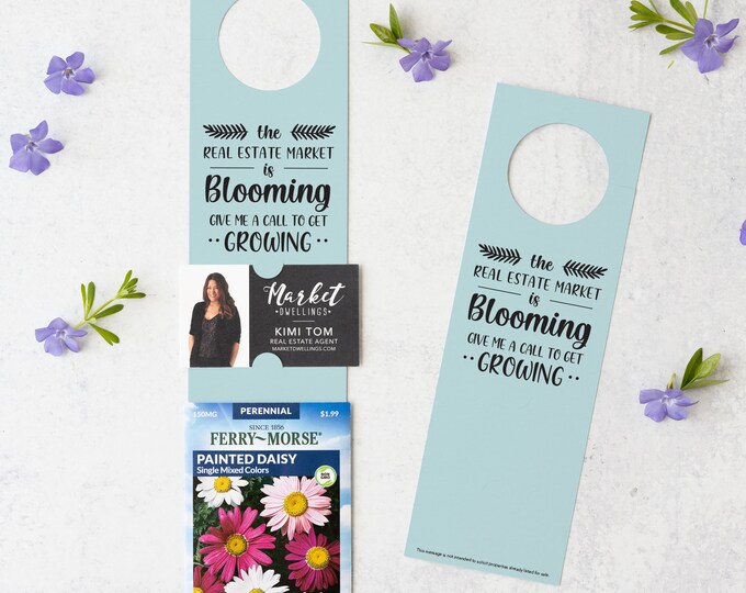 Ready to Spring Into a New Home Door Hangers Real Estate Agent Easter ...