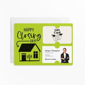 SET of Happy Closing Day Gift Card and Business Card Holder | Mailer ...