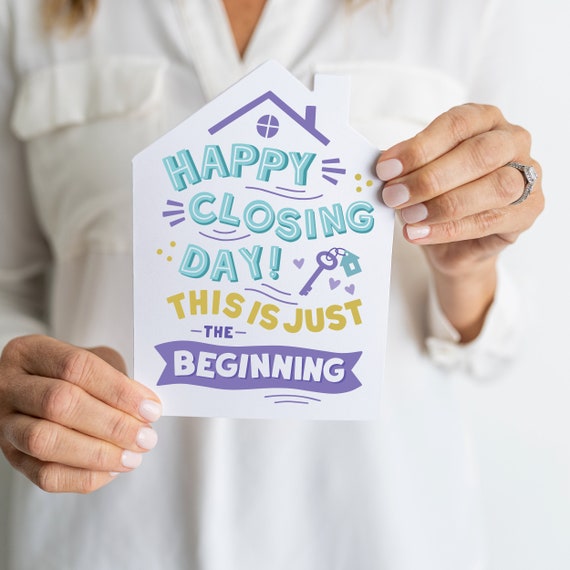 Happy Closing Day Greeting Cards W/ Envelopes Real Estate - Etsy