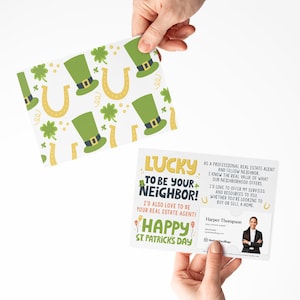 SET of Lucky to Be Your Neighbor Mailers With Envelopes | St. Patrick's ...