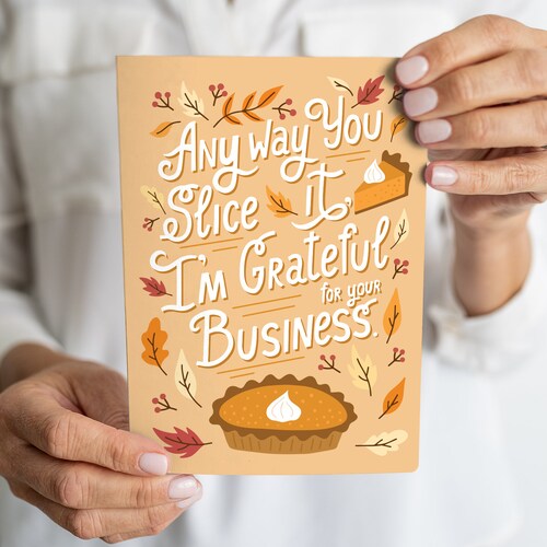 Set of Any Way You Slice It I'm Grateful for Your Business - Etsy