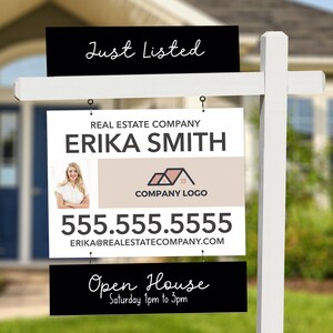 Set of 10 | Black Real Estate Sign Riders | Real Estate Marketing | DSR ...