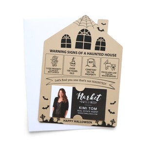 SET of Halloween Warning Signs of a Haunted House | Etsy