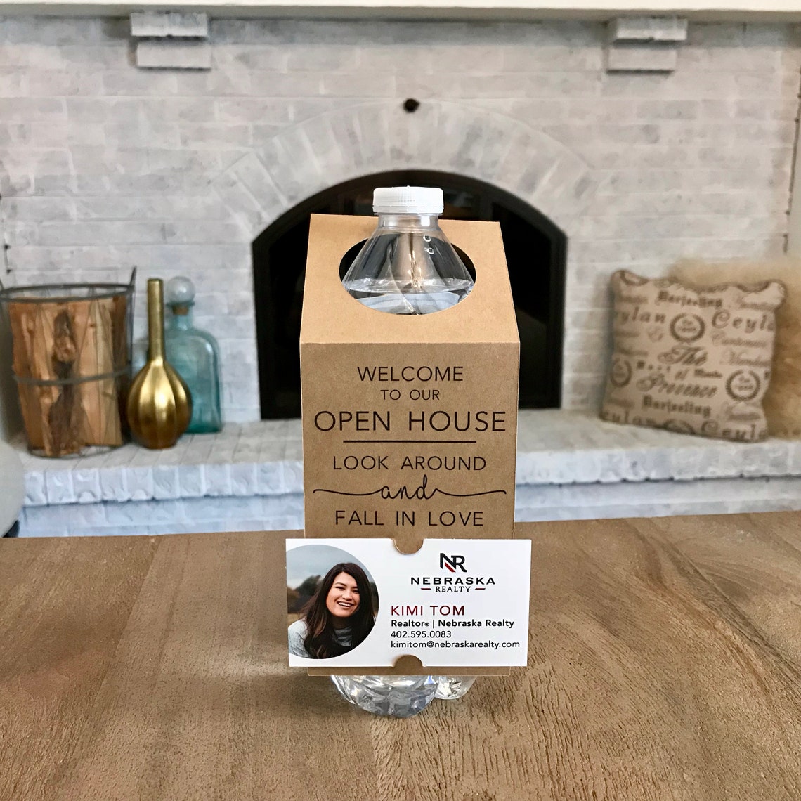 Bottle Hang Tags for Open Houses & Real Estate Agents Real | Etsy