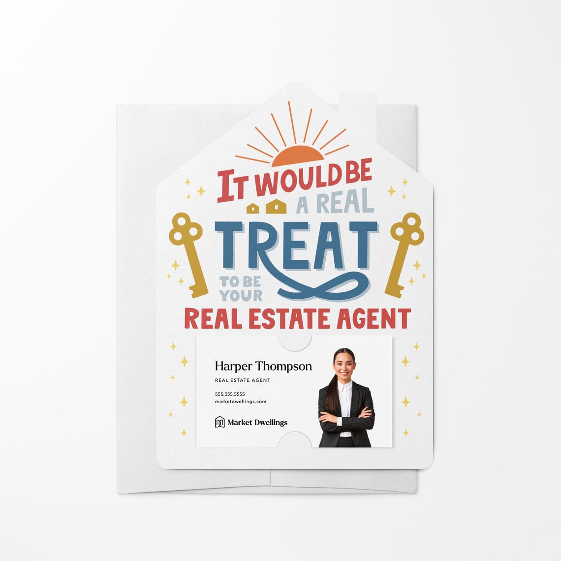 Set of It Would Be A Real Treat to Be Your Real Estate Agent Mailers ...