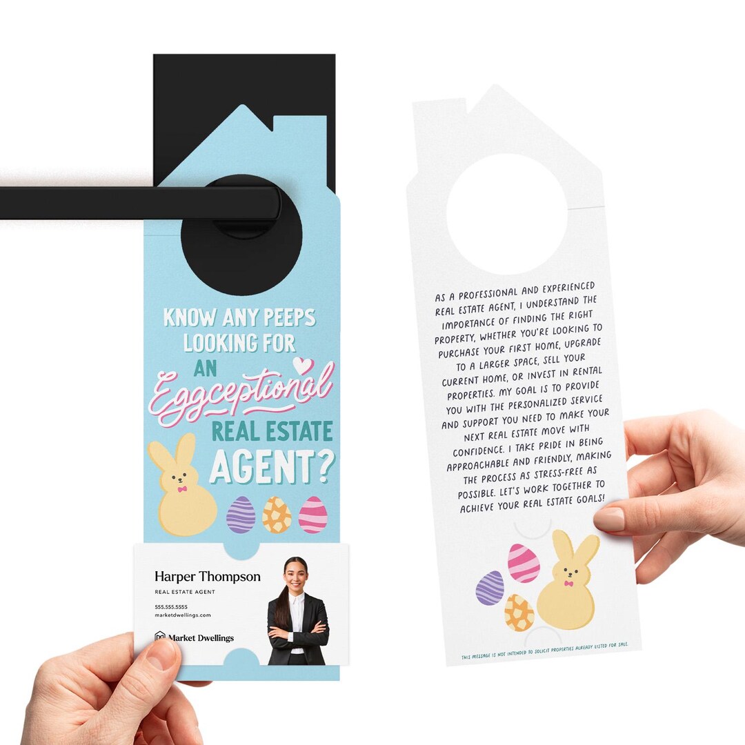 Know Any Peeps Looking for an Eggceptional Real Estate Agent? Door ...