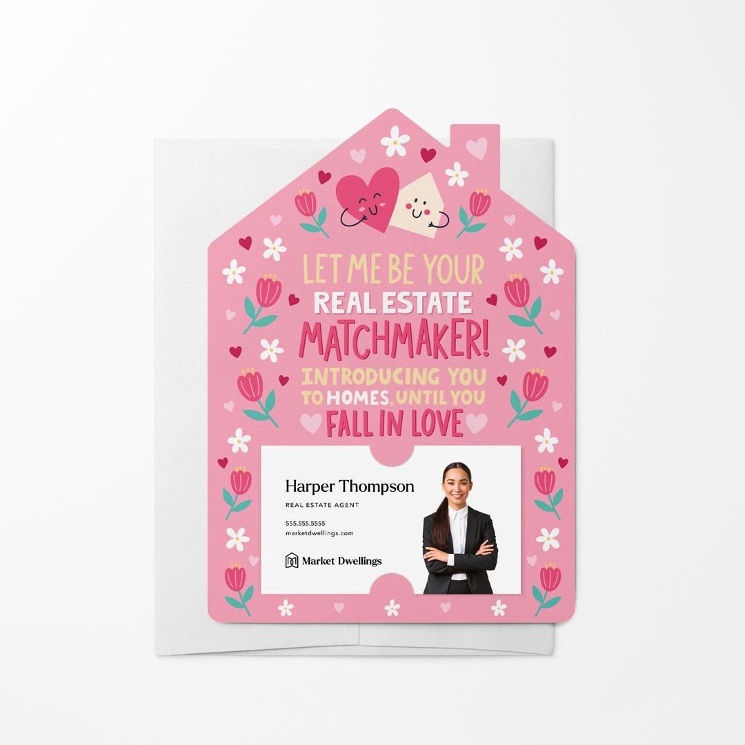 Set of Let Me Be Your Real Estate Matchmaker! Mailers | Valentine's Day ...