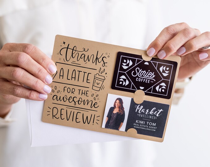 SET of Happy Closing Day Gift Card and Business Card Holder - Etsy