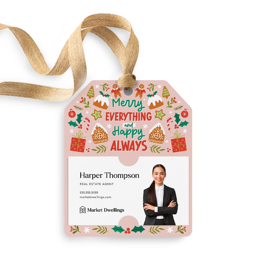 Merry Everything and Happy Always Gift Tags | Christmas Insurance ...