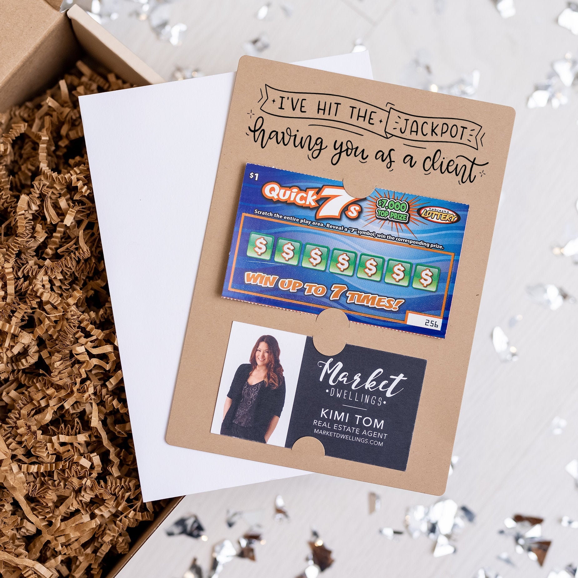 SET of I've Hit the Jackpot Having You as A Client Mailer - Etsy