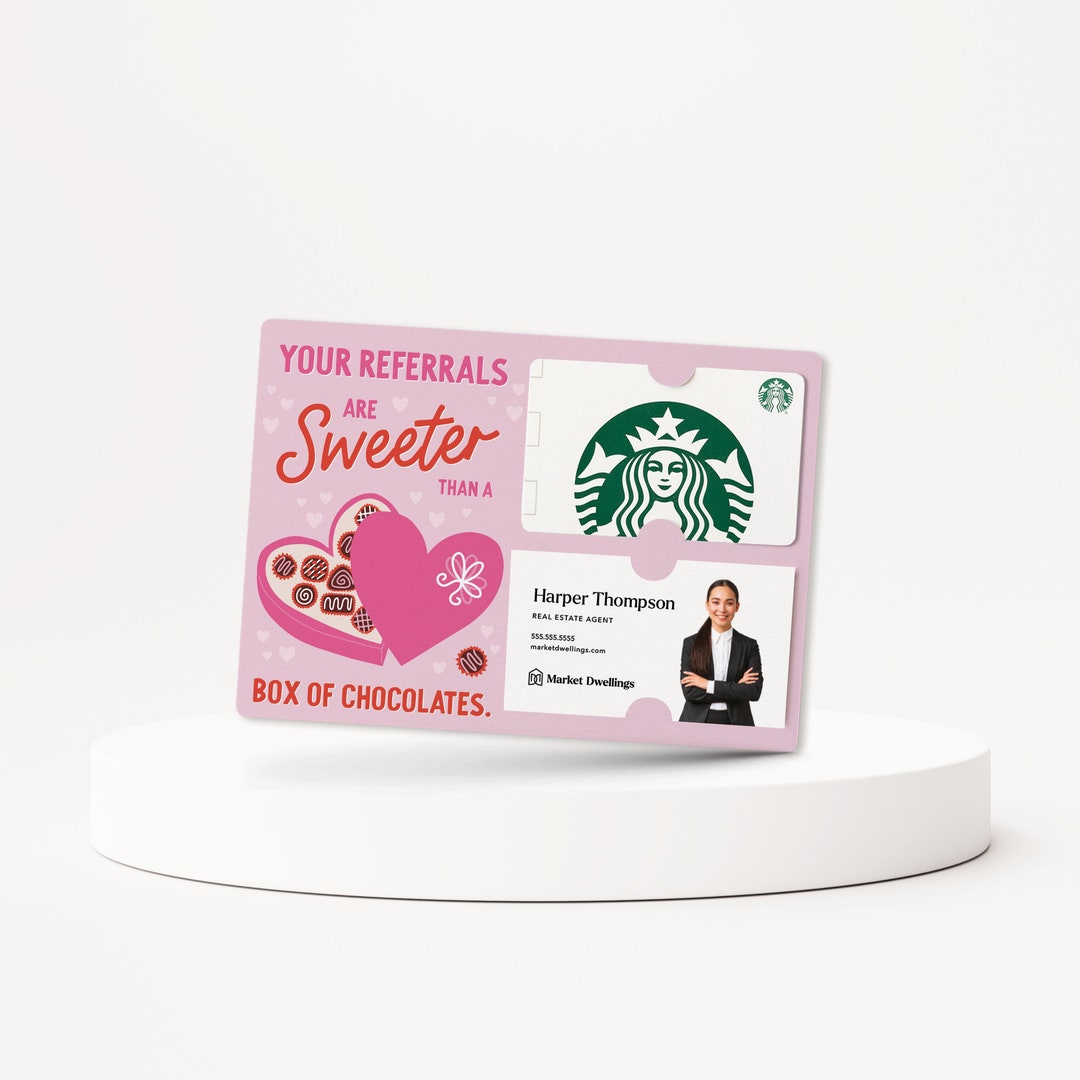 Set of Your Referrals Are Sweeter Than A Box of Chocolates Mailers ...