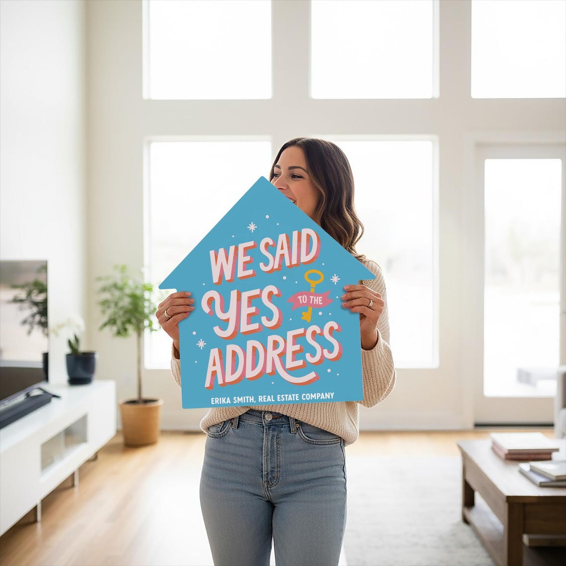 Customizable | We Said Yes to the Address Real Estate House Sign | Real ...