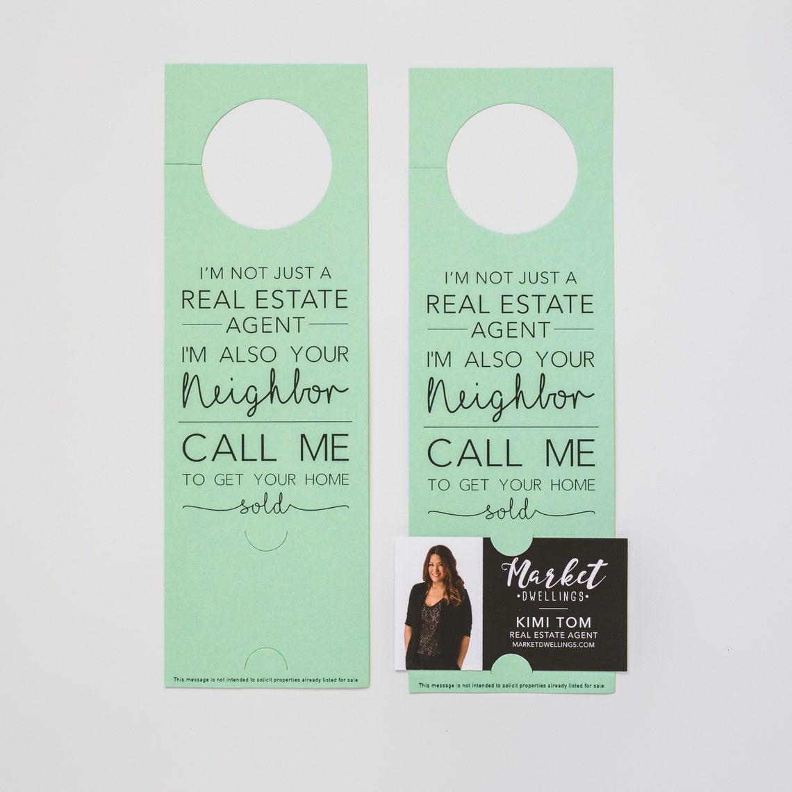 I'm Not Just a Real Estate Agent Door Hanger Tags Real - Etsy