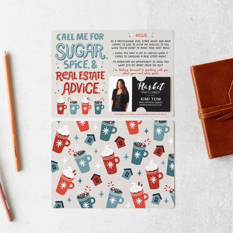 Set of Call Me for Sugar Spice & Real Estate Advice. Mailers - Etsy