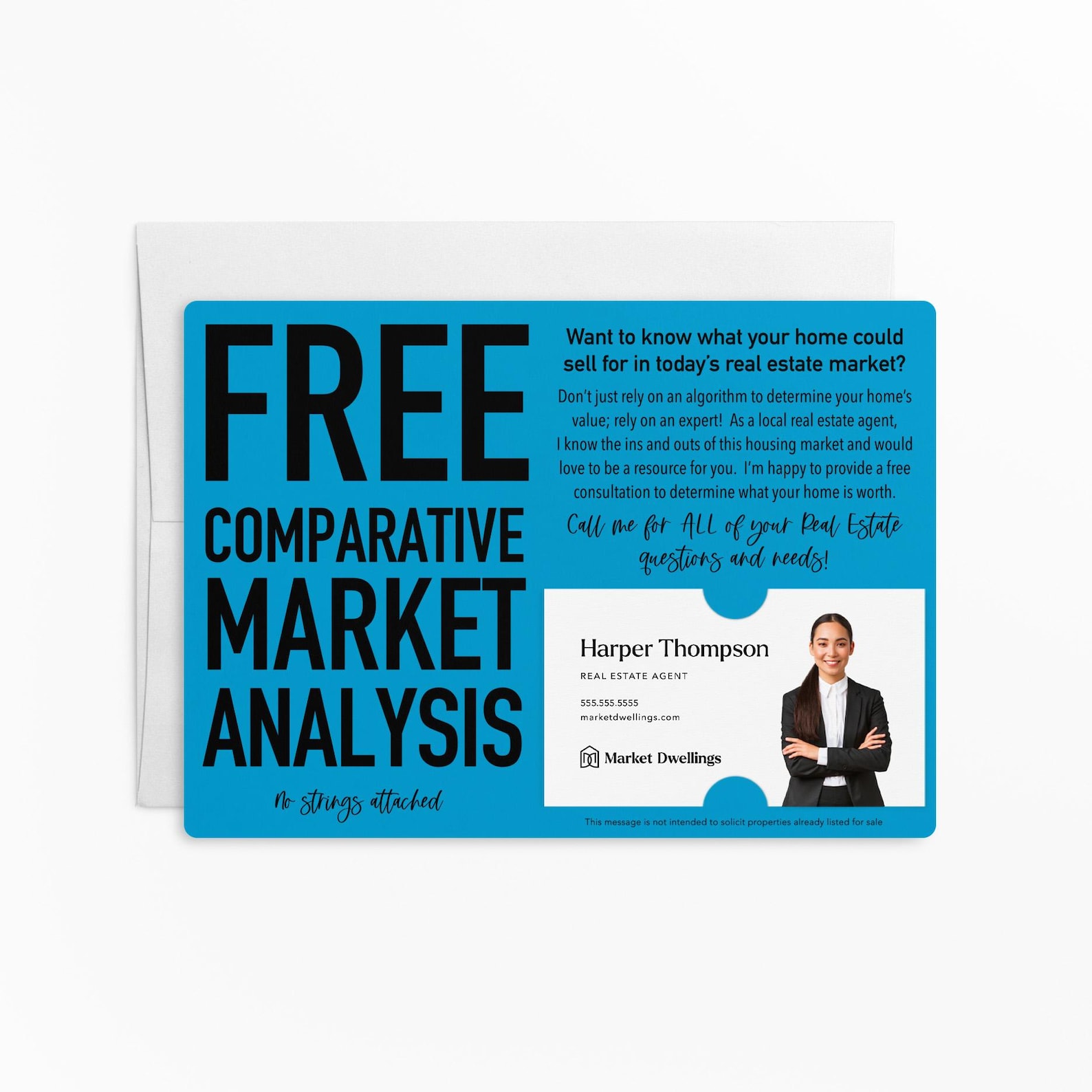 Set of Comparative Market Analysis Mailer | Real Estate Agent Marketing ...