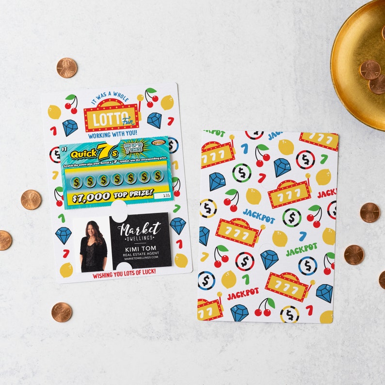 Set of It Was A Whole Lotto Fun Working With You Lotto - Etsy