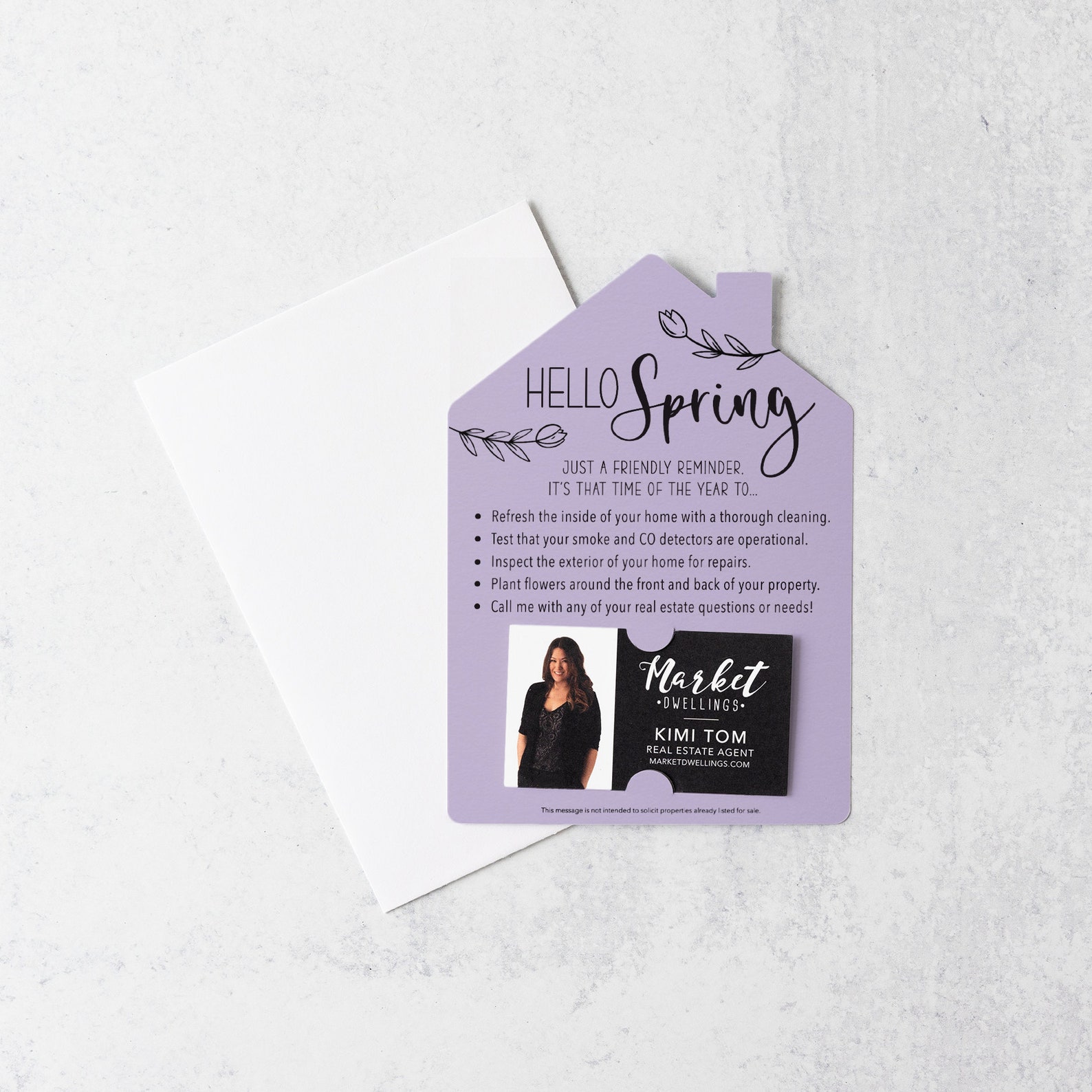 Set of hello Spring Checklist Real Estate Mailers - Etsy