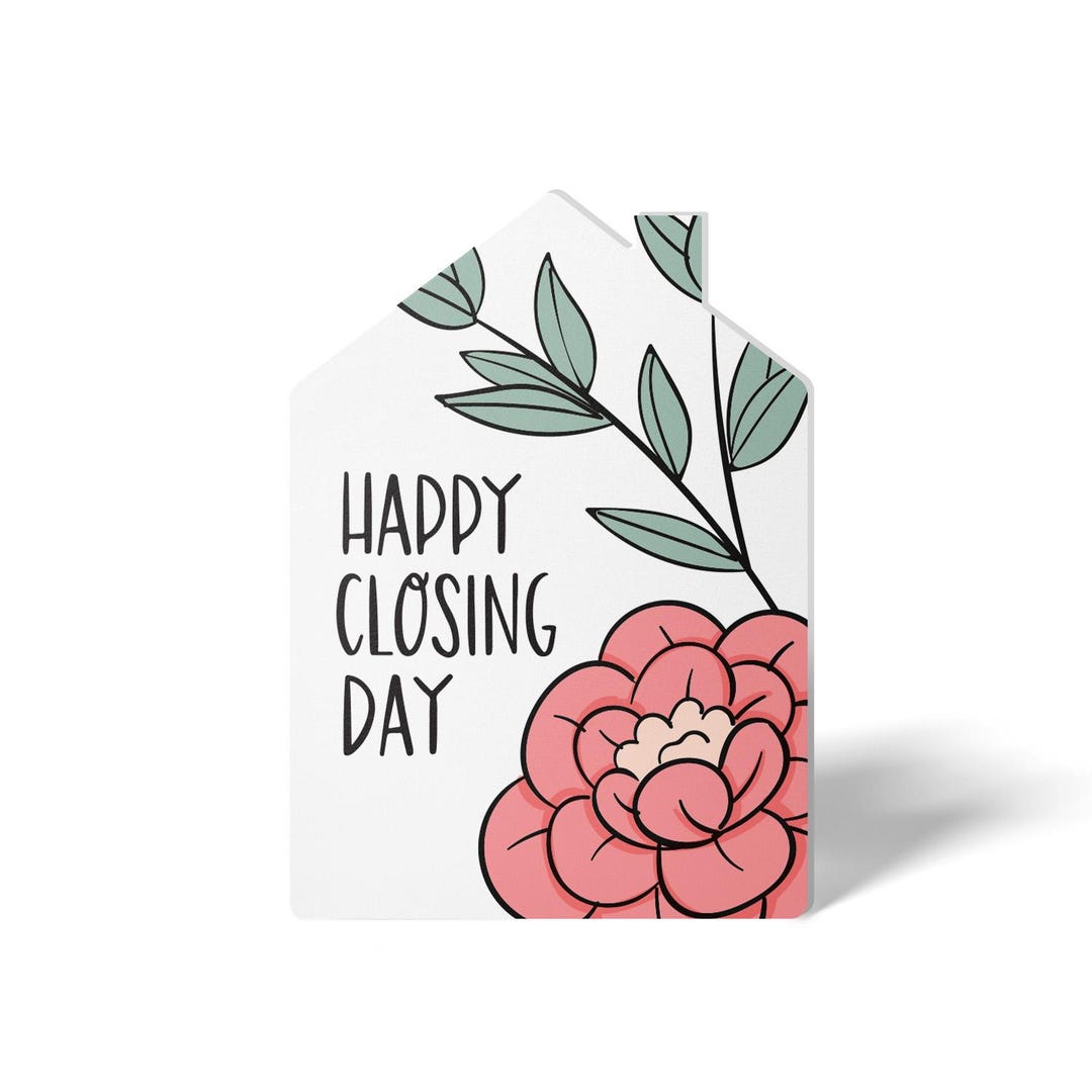 SET of Floral Happy Closing Day Greeting Cards W/envelopes | Home ...