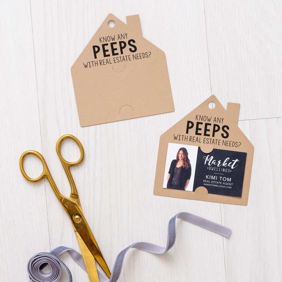 Know Any Peeps With Real Estate Needs Gift Tags Pop by Tags - Etsy