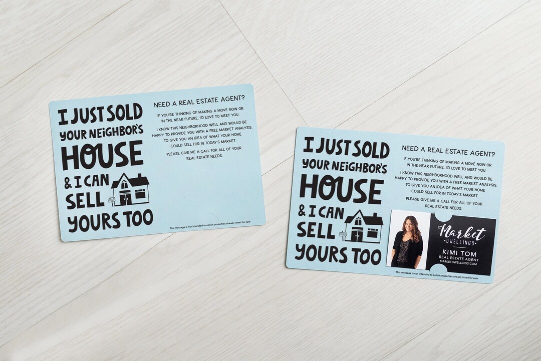 SET of I Just Sold Your Neighbor's House Mailer W/envelopes Real Estate ...
