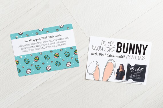 Set of do You Know Some Bunny Double Sided Mailers | Etsy