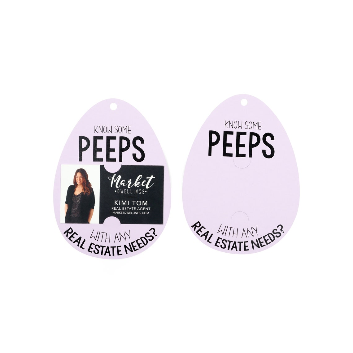 Know Some Peeps With Any Real Estate Needs Gift Tags Pop By | Etsy