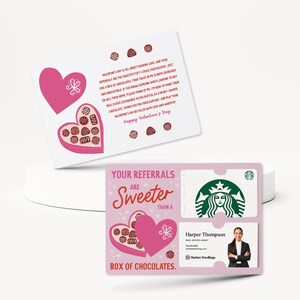 Set of Your Referrals Are Sweeter Than A Box of Chocolates Mailers ...