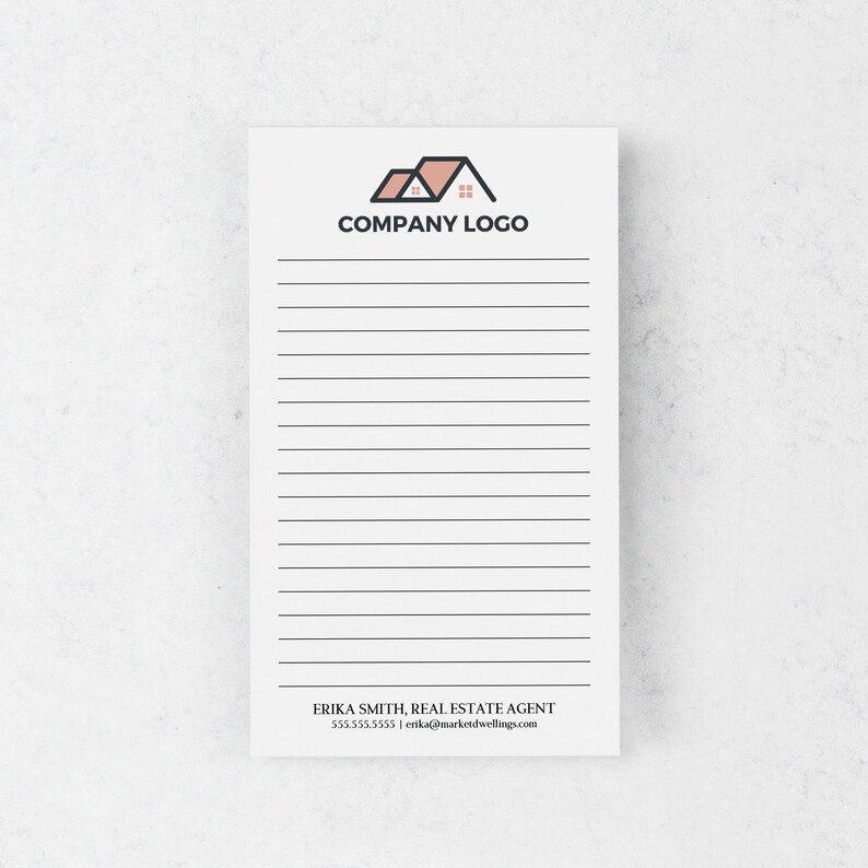 Customizable Logo Notepads Real Estate Mortgage Insurance - Etsy