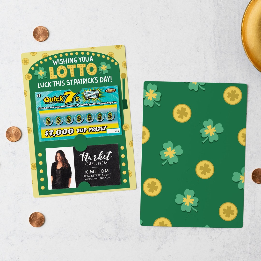 Set of Wishing You A Lotto Luck This St. Patrick's Day Mailers ...