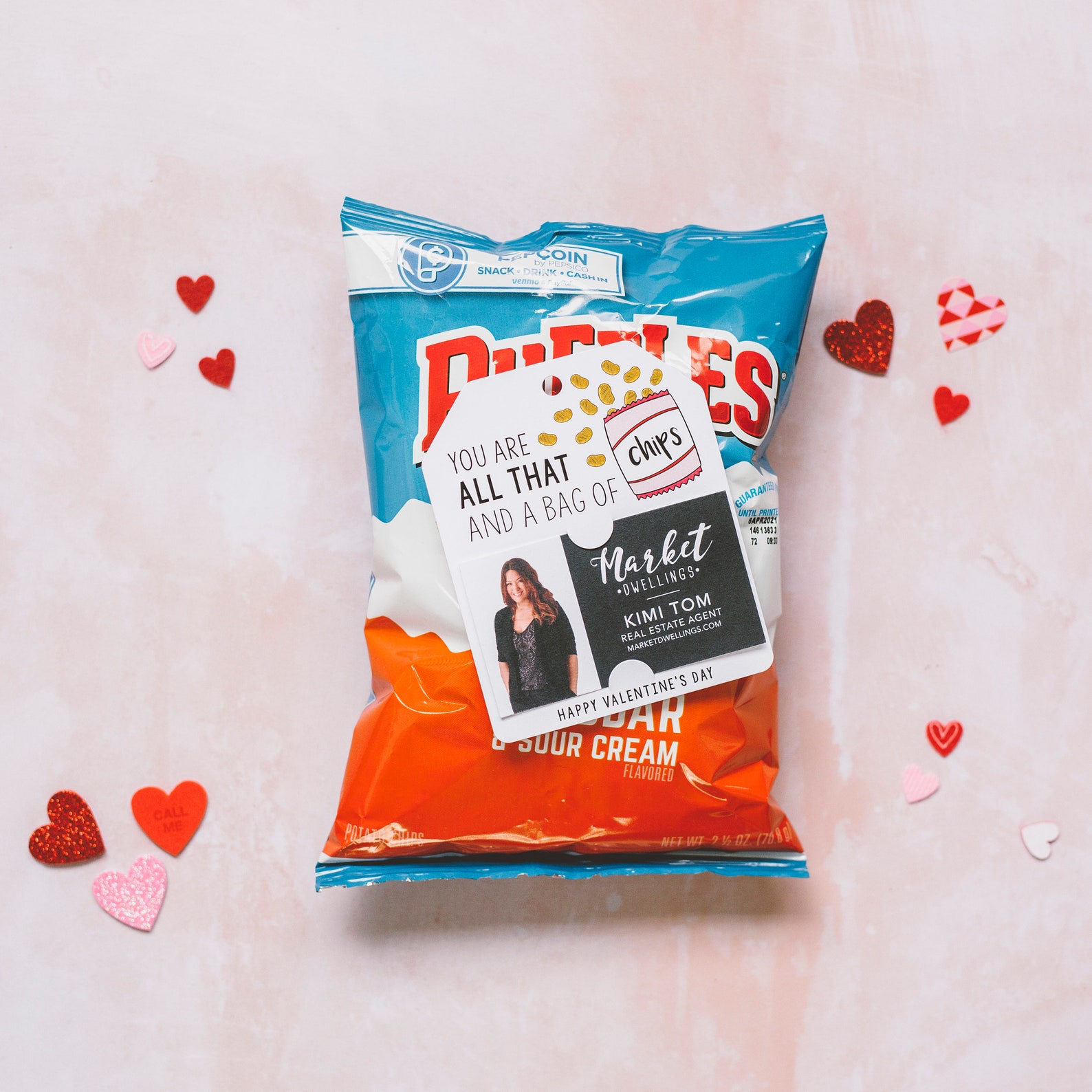 You Are All That and A Bag of Chips Gift Tag Valentine's | Etsy