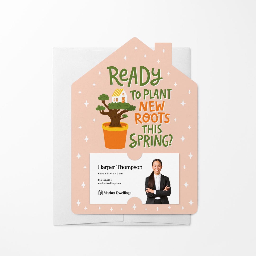 Set of Ready to Plant Your Roots This Spring? Mailers | Envelopes ...