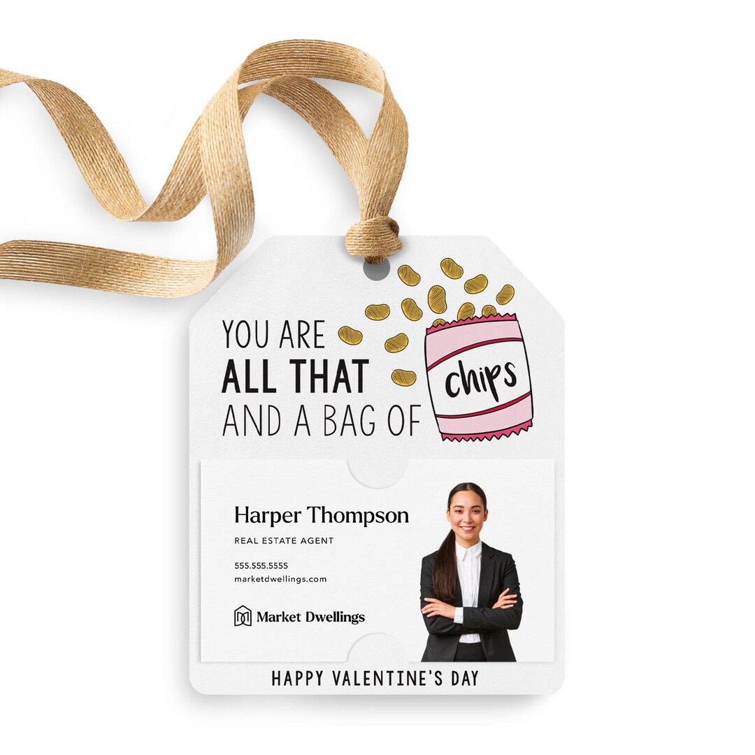 You Are All That and A Bag of Chips Gift Tag | Valentine's Pop by ...