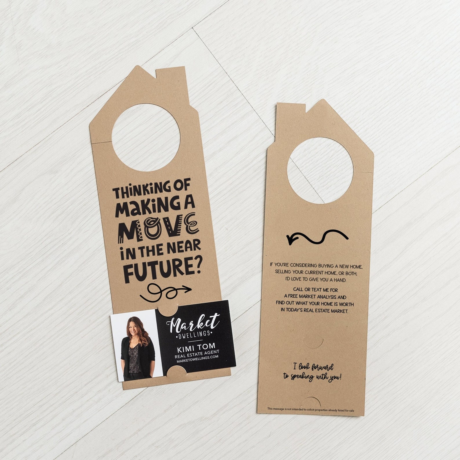 Thinking About Making A Move Door Hangers Real Estate Agents - Etsy