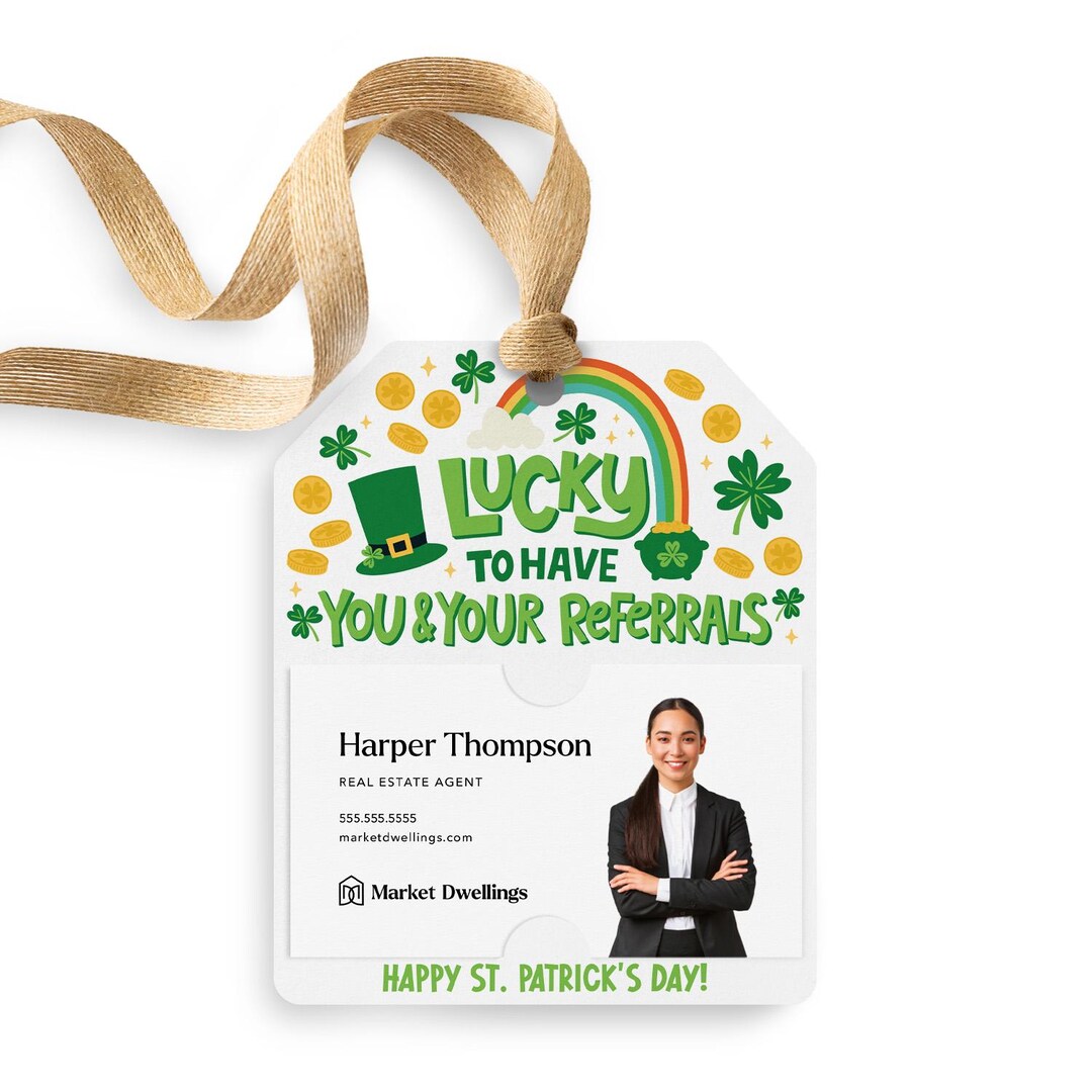 Lucky Me to Have You as A Client Gift Tags | St. Patrick's Day ...