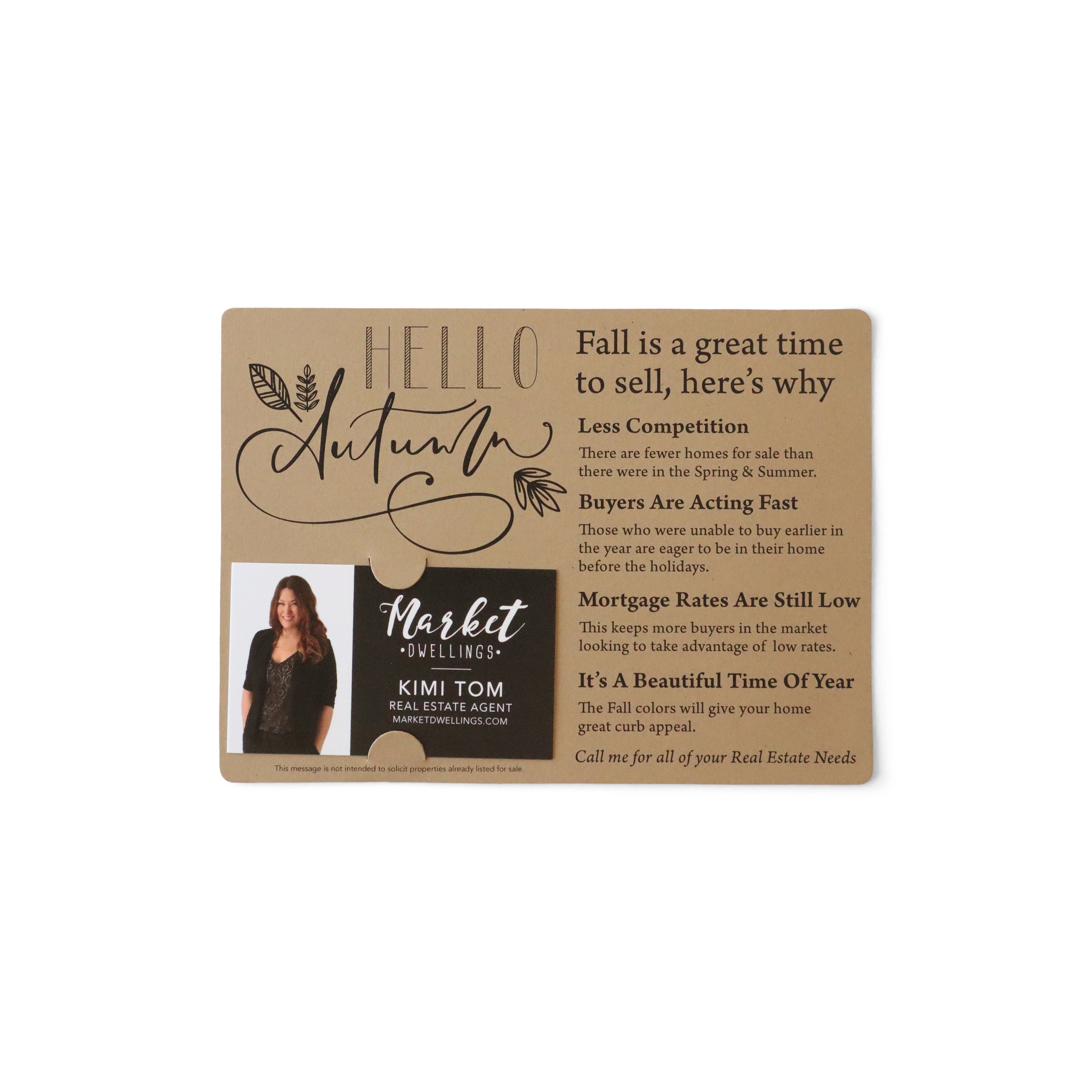 SET of Hello Autumn Fall Mailers With Envelopes Business - Etsy