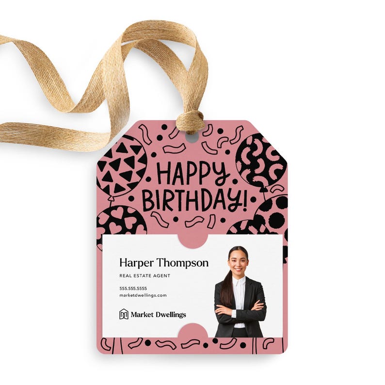Happy Birthday! Gift Tags | Insurance Mortgage Real Estate Creative ...