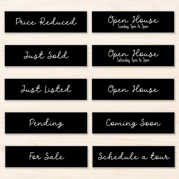 Real Estate Signs - Etsy