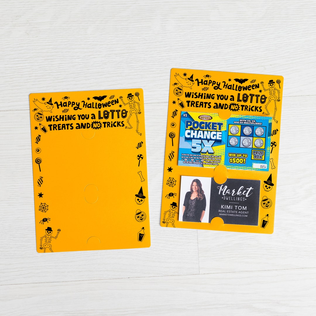 Happy Halloween Lotto Mailers W/ Envelopes Lotto Pop by Real Estate ...