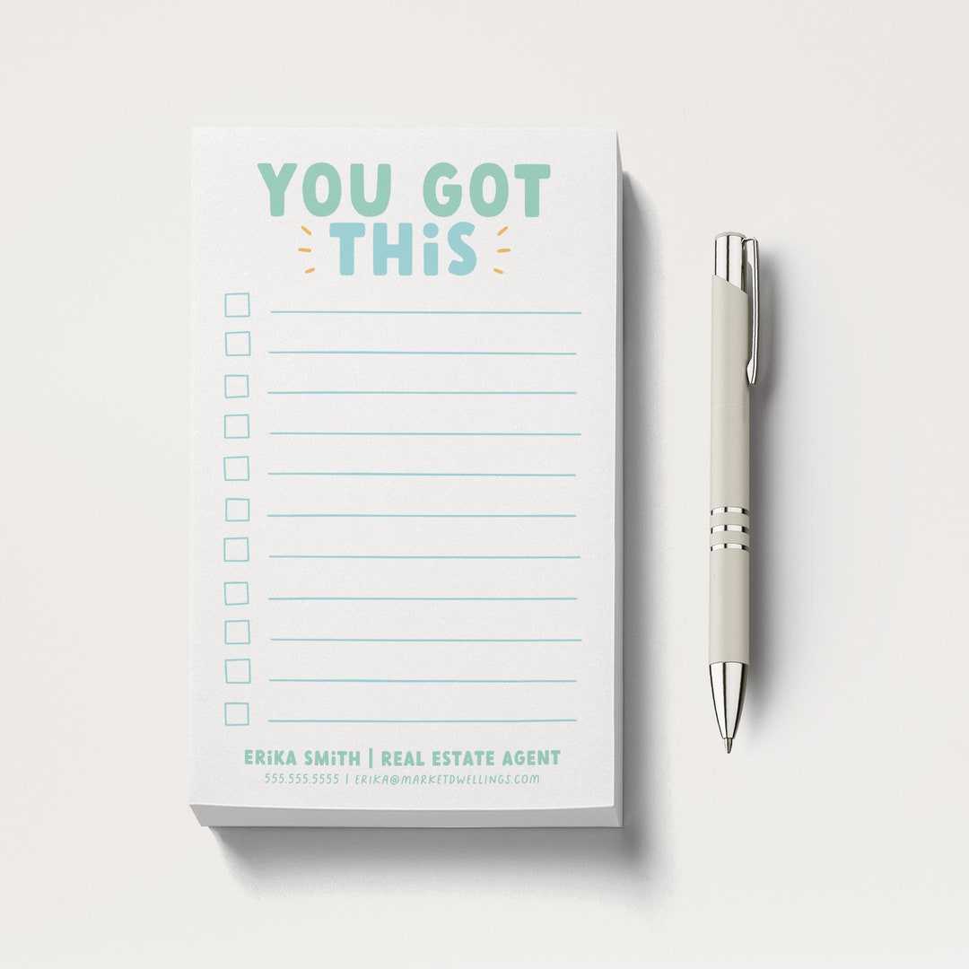 Customizable | You Got This Notepads | Real Estate Mortgage Insurance ...