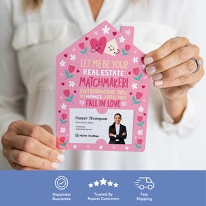 Set of Let Me Be Your Real Estate Matchmaker! Mailers | Valentine's Day ...