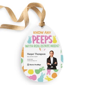 Know Any Peeps With Real Estate Needs? Gift Tags | Creative Easter ...