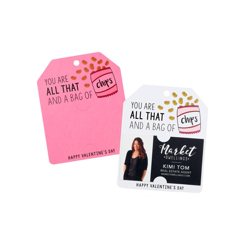 You Are All That and A Bag of Chips Gift Tag Valentine's | Etsy