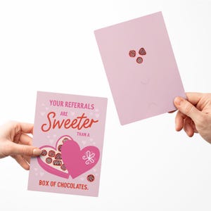 Set of Your Referrals Are Sweeter Than A Box of Chocolates Greeting ...