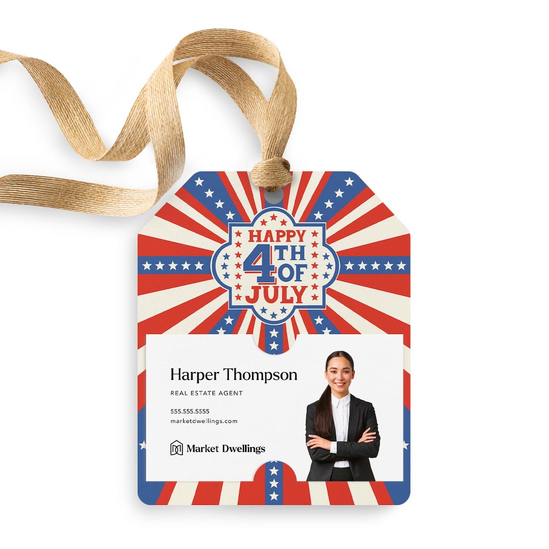 Happy 4th of July Gift Tags | 4th of July Insurance Mortgage Real ...