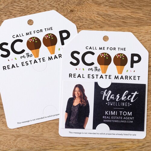 Call Me for the Scoop on the Real Estate Market Gift Tag - Etsy