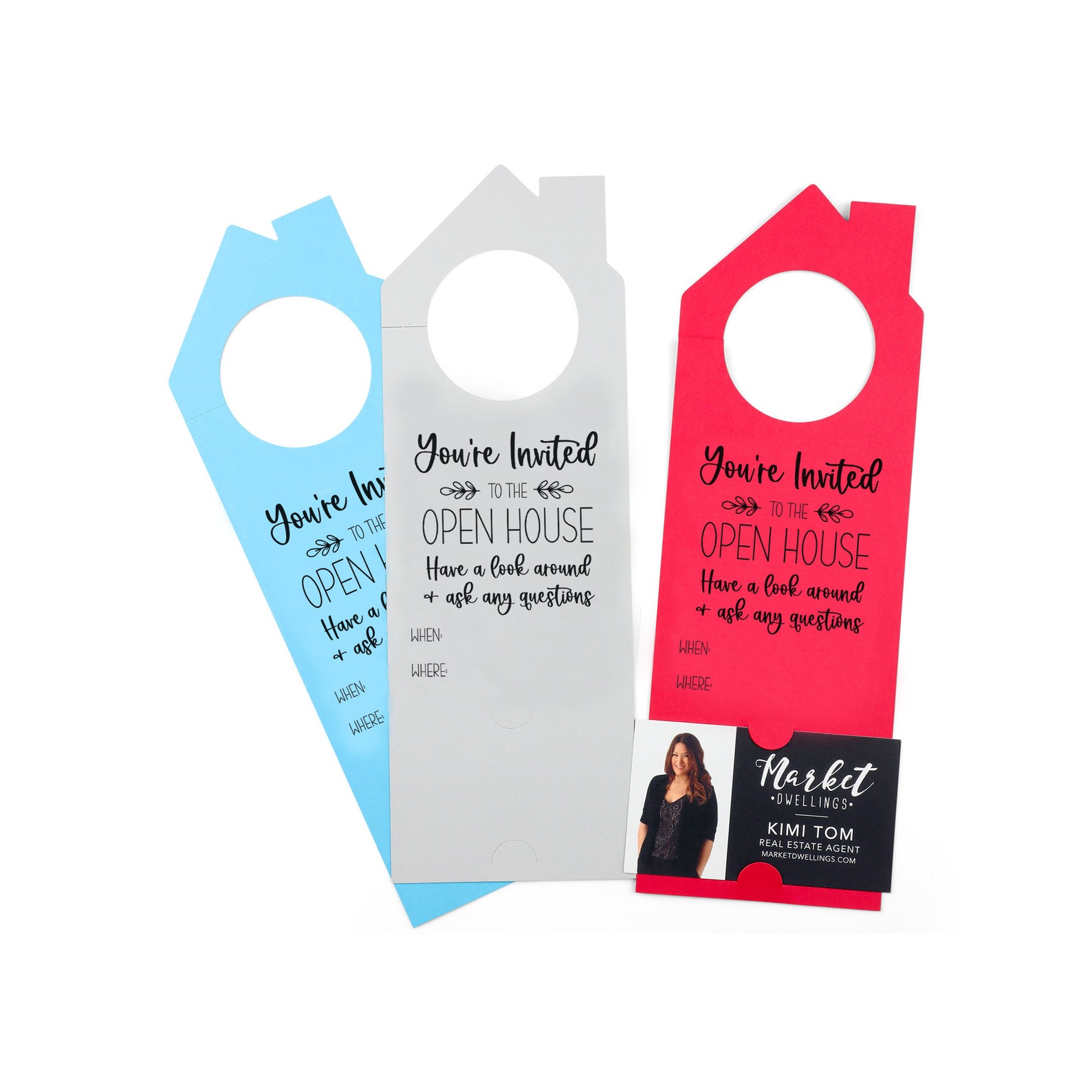 You're Invited to the Open House Door Hangers for Real - Etsy