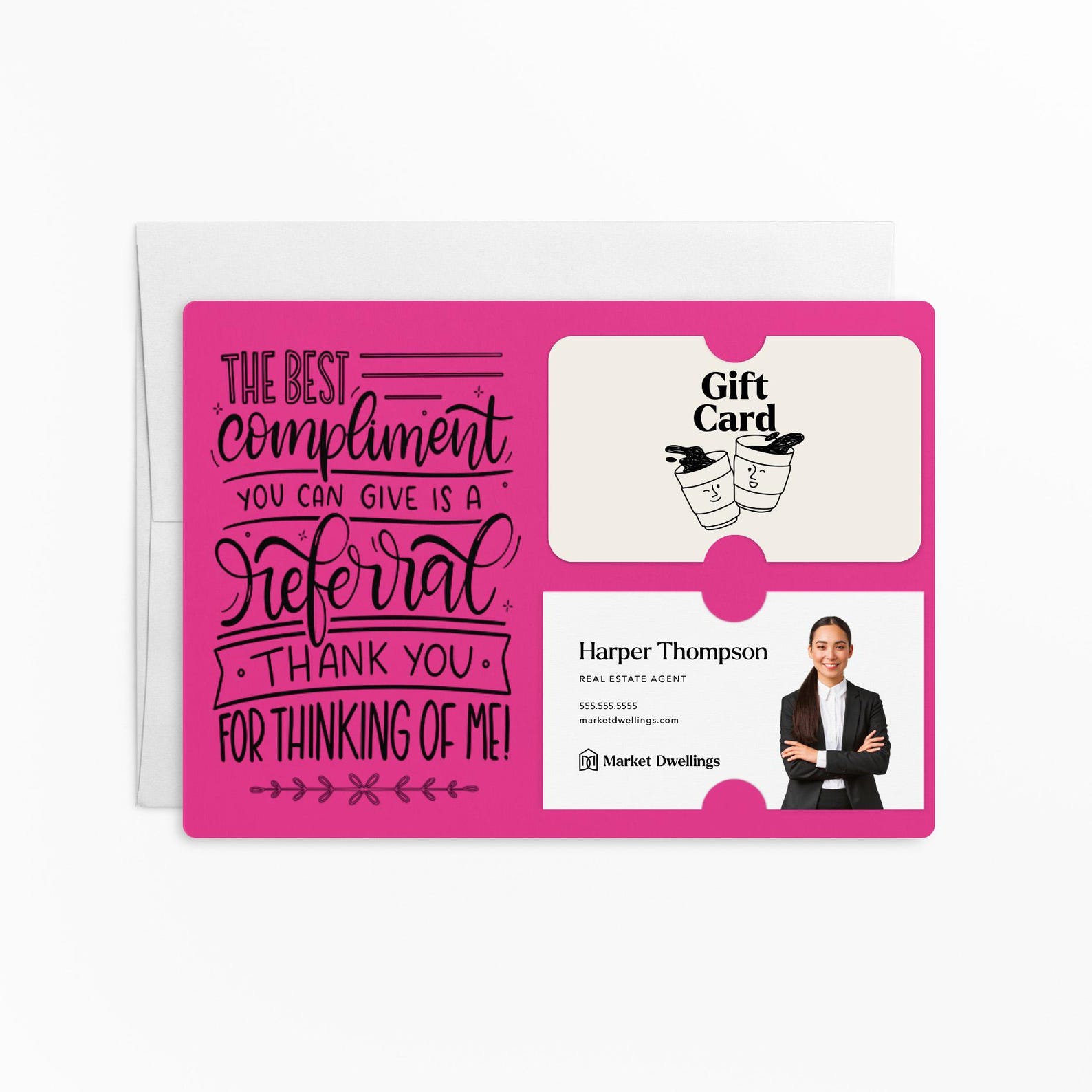 SET of the Best Compliment You Can Give is a Referral Gift Card ...