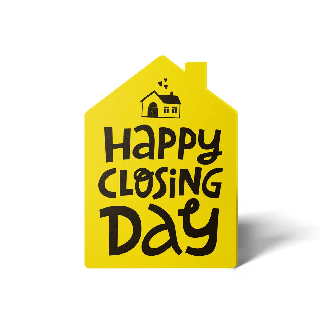 SET of Happy Closing Day Greeting Cards W/envelopes | Real Estate Card ...